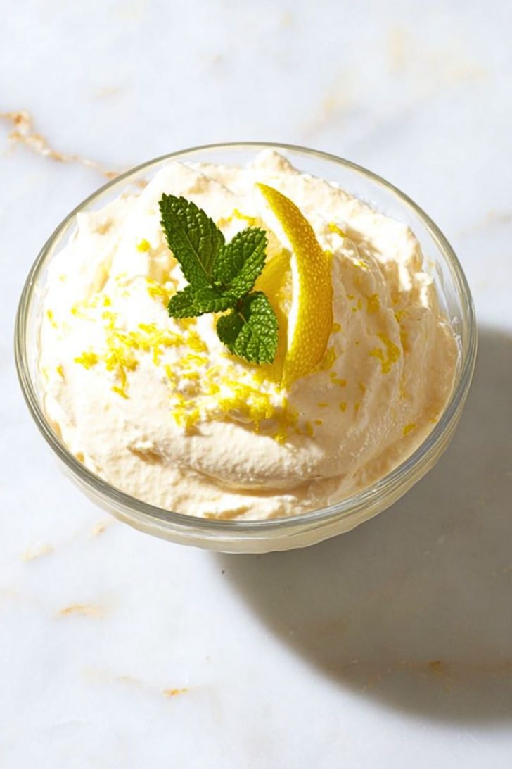 Lemon Cottage Cheese Mousse - Cook Craze
